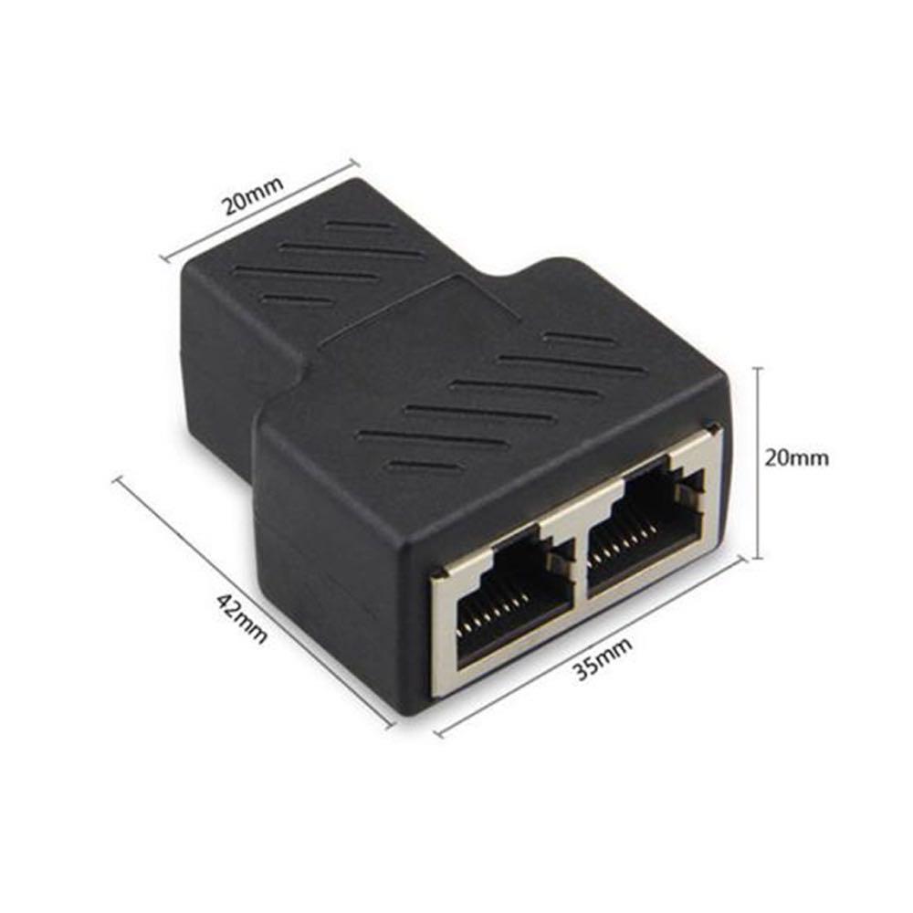Covvy RJ45 Splitter Connector Female to Female Network Adapter 1 to 2 ...