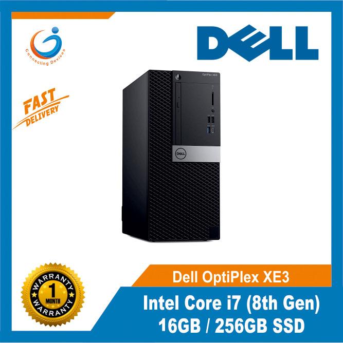Dell OptiPlex XE3 / Intel Core i7 (8th Gen) / 16GB / 256GB SSD - Mob.No ...