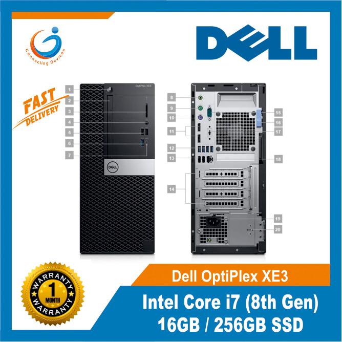 Dell OptiPlex XE3 / Intel Core i7 (8th Gen) / 16GB / 256GB SSD - Mob.No ...