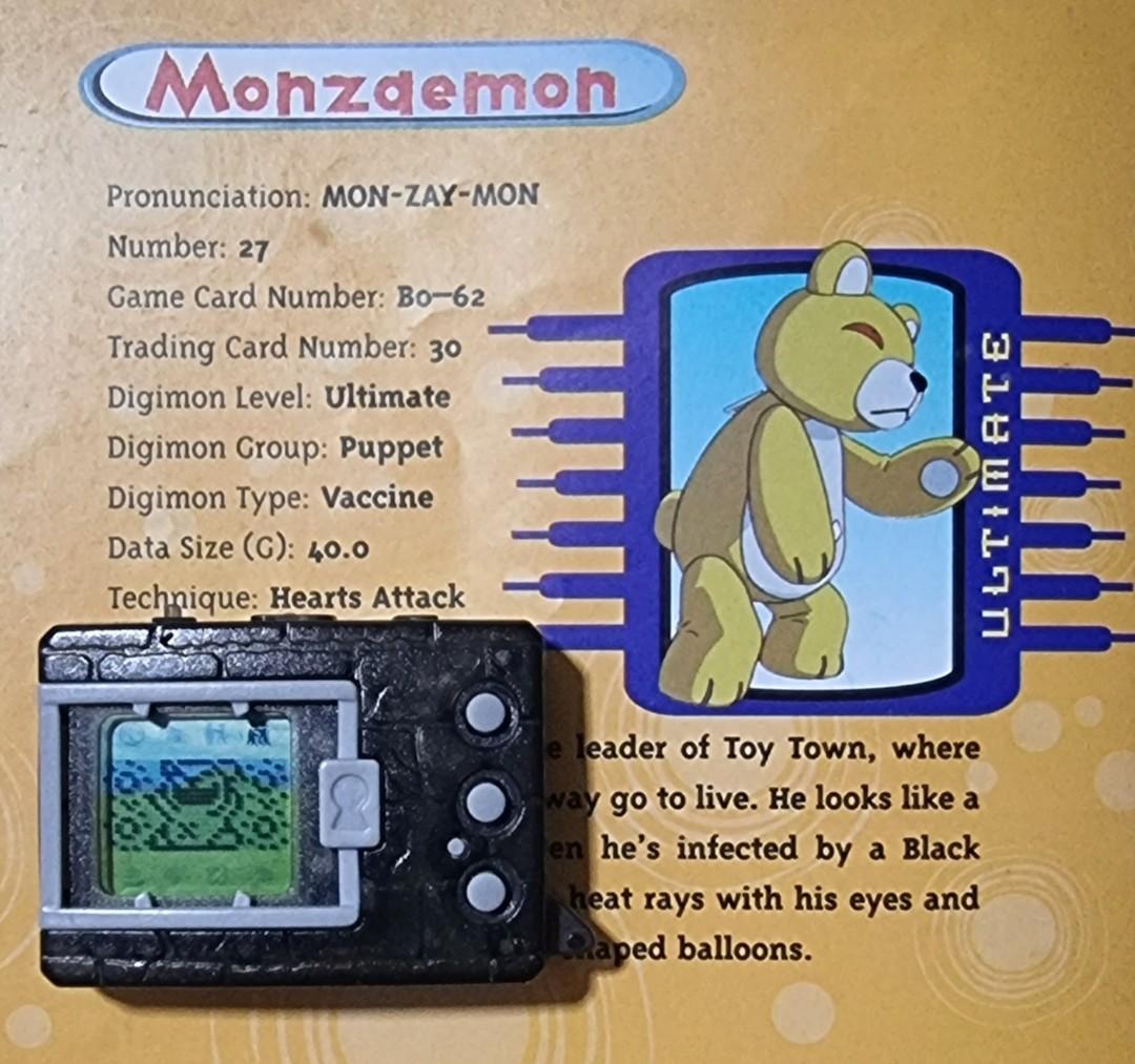 Digimon V1 Black Teddy (Eng Ver) (1997) (US), Hobbies & Toys ...