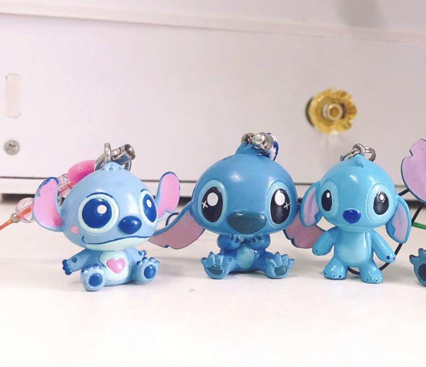 Disney Stitch Figures Keychain Set, Hobbies & Toys, Collectibles ...