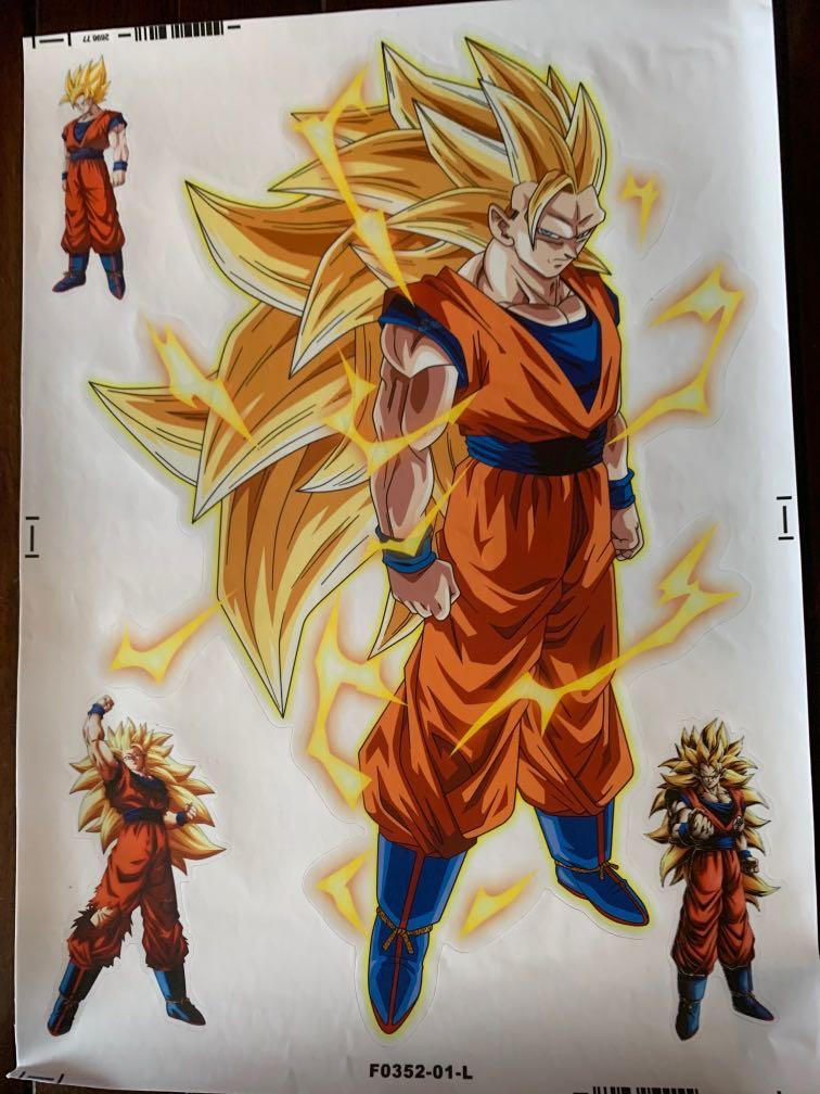 Dragon ball A3 size sticker sheet, Hobbies & Toys, Stationery & Craft ...