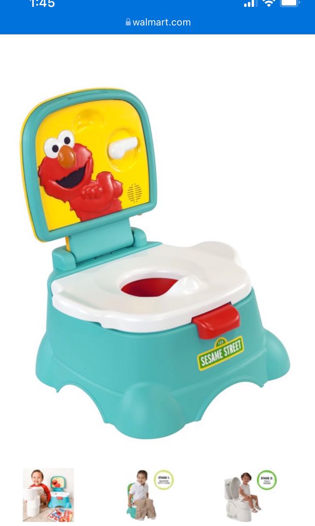 Elmo potty toilet (from USA), Babies & Kids, Bathing & Changing, Toilet ...