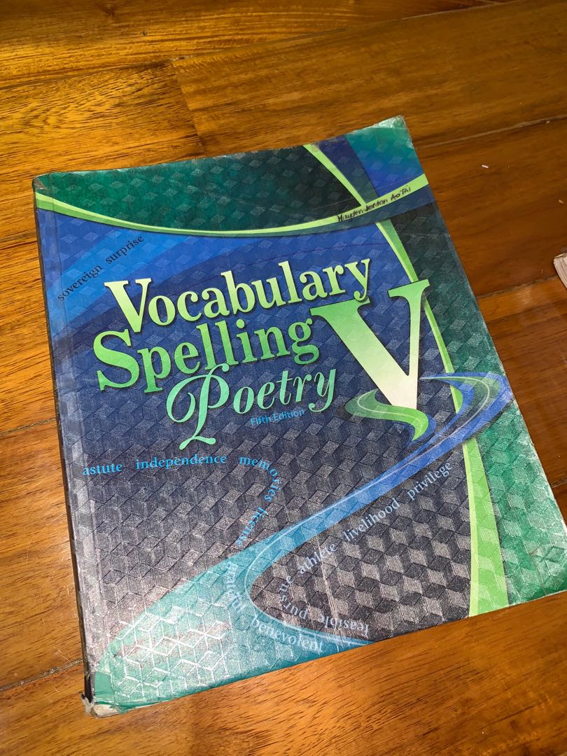 English Vocabulary, Spelling, Poetry [5th Ed.] - Abeka High School Book ...