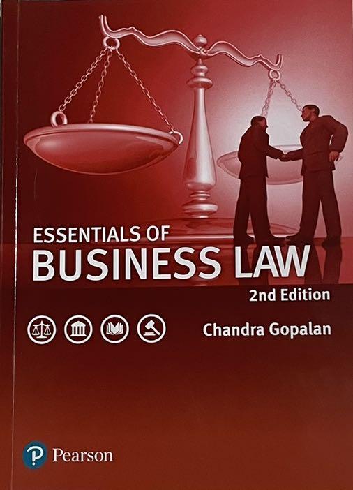 Essentials of Business Law-Chandra Gopalan, Hobbies & Toys, Books ...