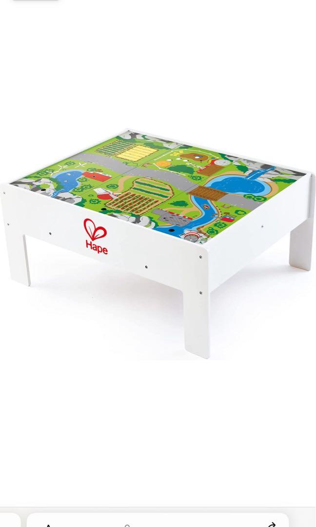 Hape Railway Play and Stow Storage Table for Train and Car sets ...