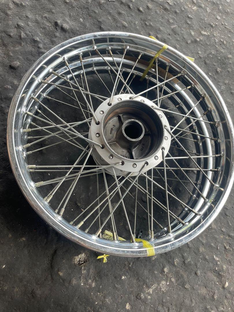 Honda wave 125 front rear rim, Motorbikes on Carousell