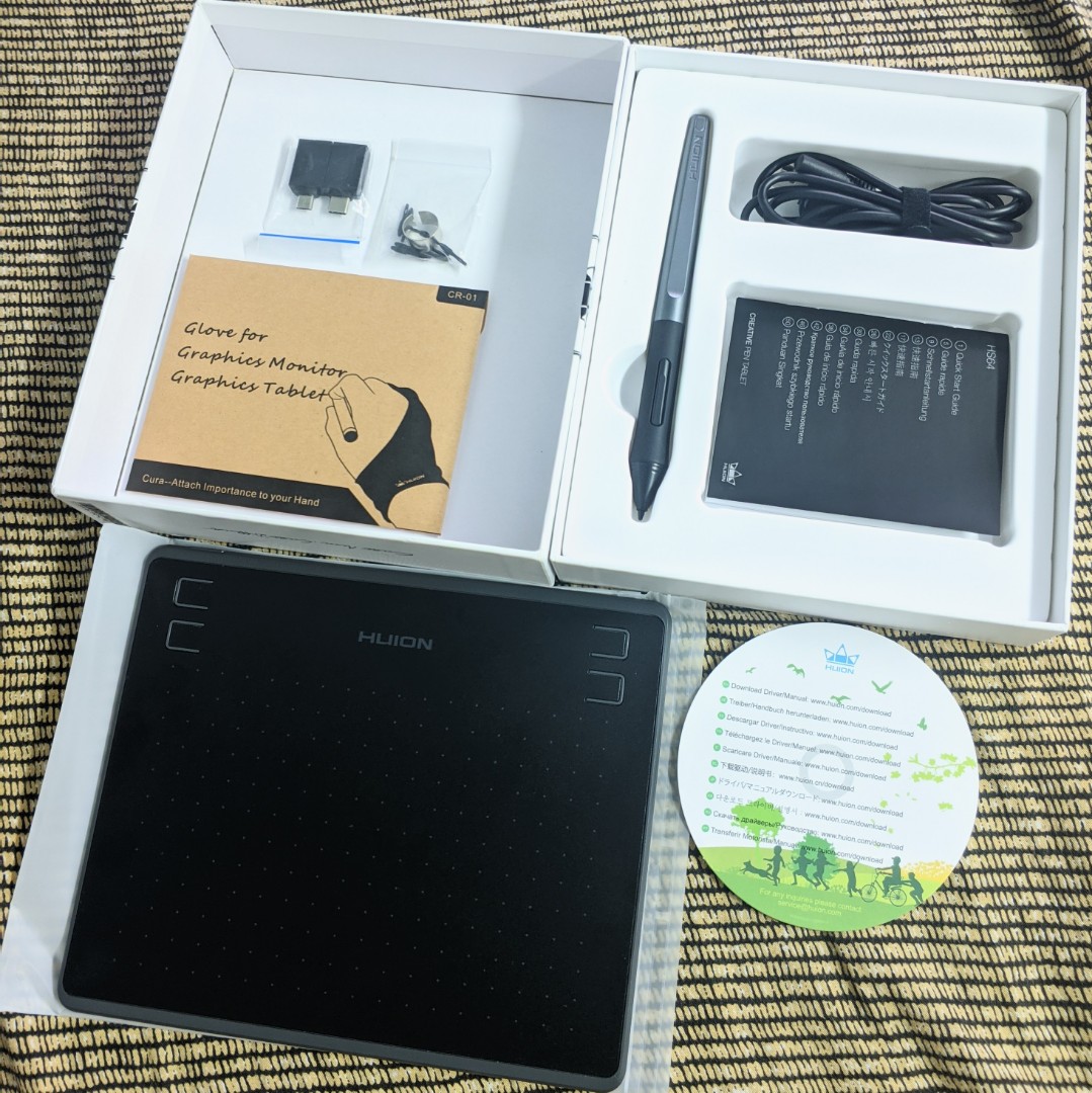 HUION HS64 Digital Graphics Drawing Tablet | Android Support, Mobile ...