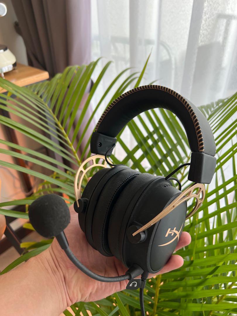 HyperX Cloud Alpha Gaming Headset | Gold, Audio, Headphones & Headsets ...