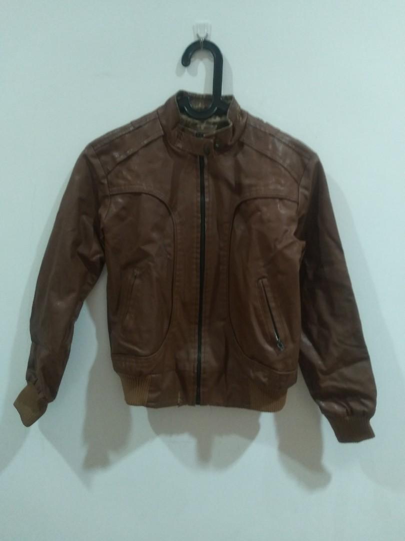 Jaket Kulit Coklat