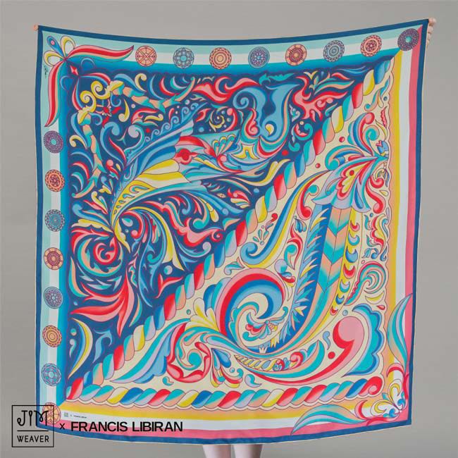JIM Weaver x Francis Libiran Silk Scarf, Women's Fashion, Watches ...