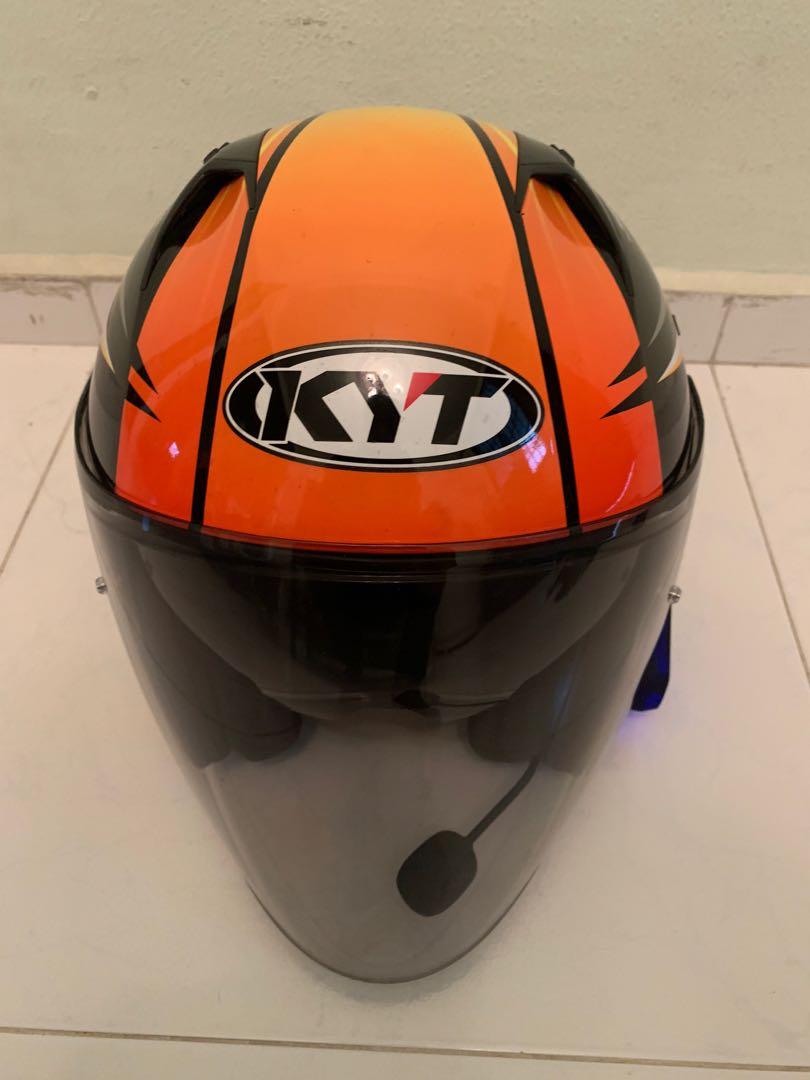 Kyt Starlite Helmet Size L With the New Bluetooth intercom, Motorcycles ...