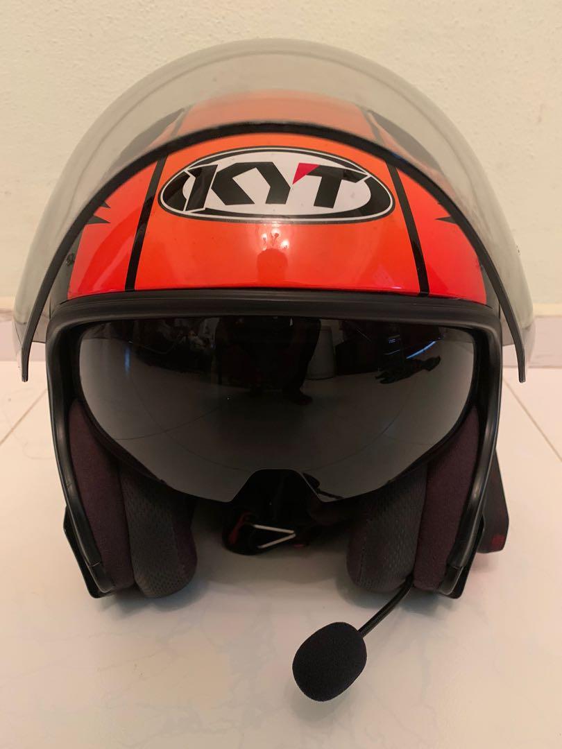 Kyt Starlite Helmet Size L With the New Bluetooth intercom, Motorcycles ...