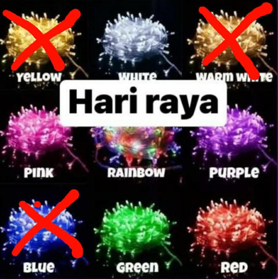 Lampu Raya / Hari Raya Led Light / Lampu Lap Lip, Furniture & Home ...