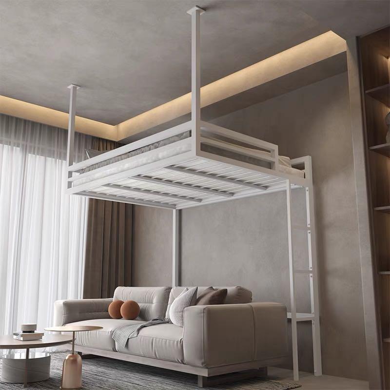 Steel Legless Ceiling Mounted Loft Bed System, Furniture & Home Living ...