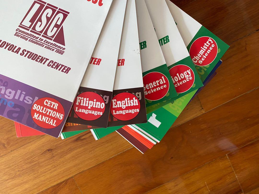 LSC College Entrance Exam Reviewer SET - Filipino, English, Science ...