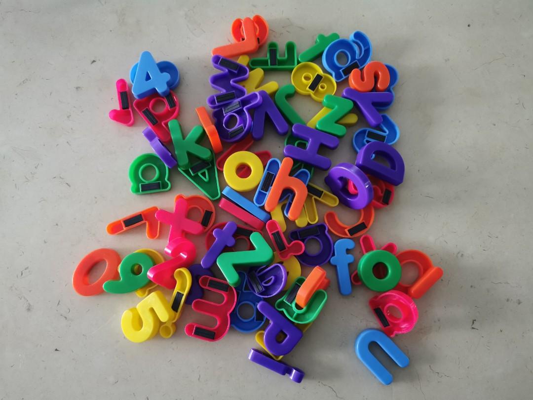 Magnetic Alphabet and Numbers, Babies & Kids, Infant Playtime on Carousell