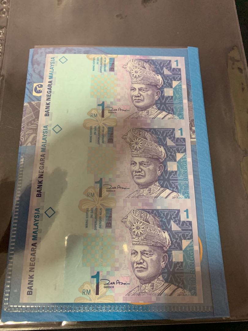 Malaysia 1 ringgit rm1 uncut, Hobbies & Toys, Memorabilia ...
