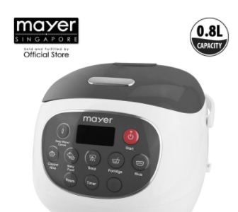 Mayer 0.8L Rice Cooker With Ceramic Pot MMRC20 (SPI2043), TV & Home ...