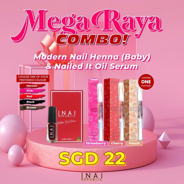 Inai Republic - Mega Raya Combo, Beauty & Personal Care, Hands & Nails ...