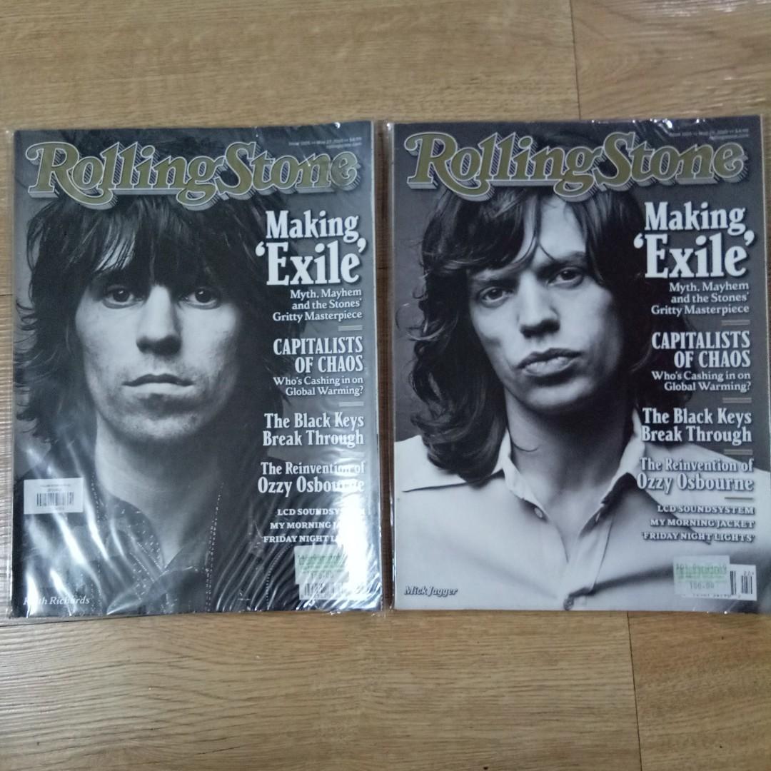 Mick Jagger and Keith Richards - Rolling Stone Magazine, Hobbies & Toys ...