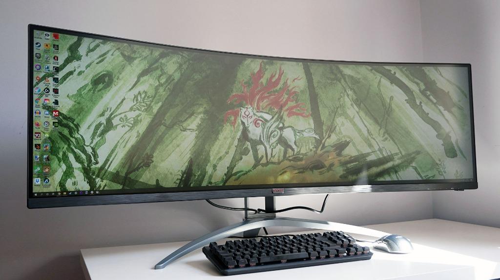 Monster Ultrawide AOC Agon 49" Curved Gaming Monitor AG493UCX - Brand ...
