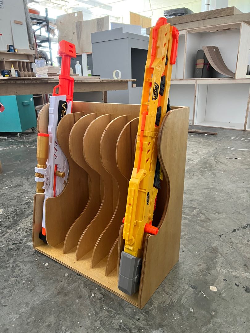 Nerf gun rack, Furniture & Home Living, Home Improvement & Organisation ...