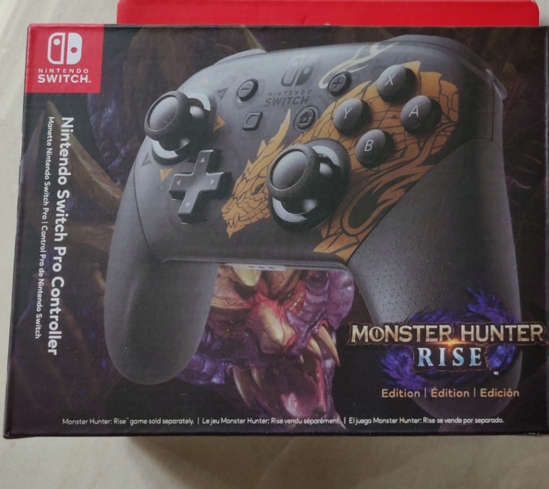 Nintendo Switch Pro controller - Monster Hunter Rise Limited Edition ...