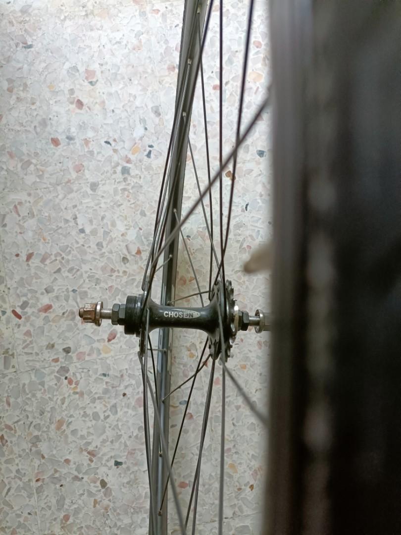 No axle problem 17t Soez laced chosen hubs wheelset cog sprocket btwin ...
