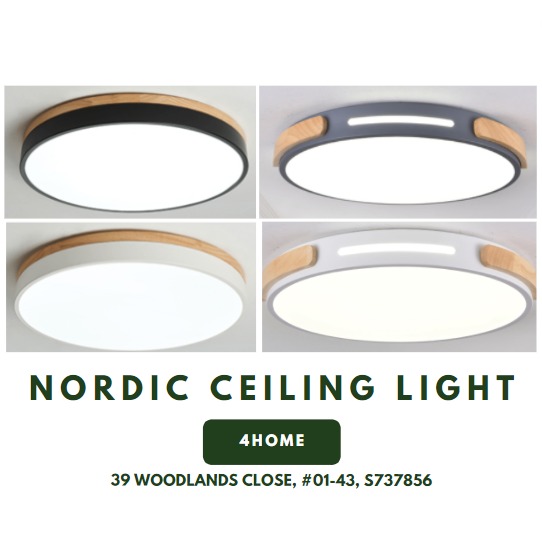 Nordic LED Ceiling Light, Furniture & Home Living, Lighting & Fans ...