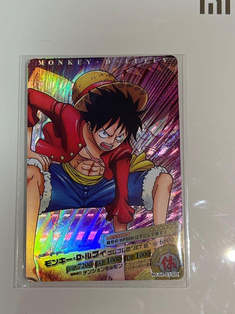 One Piece AR Carddass Luffy No.04-01 SR Series 4 Japanese, Hobbies ...