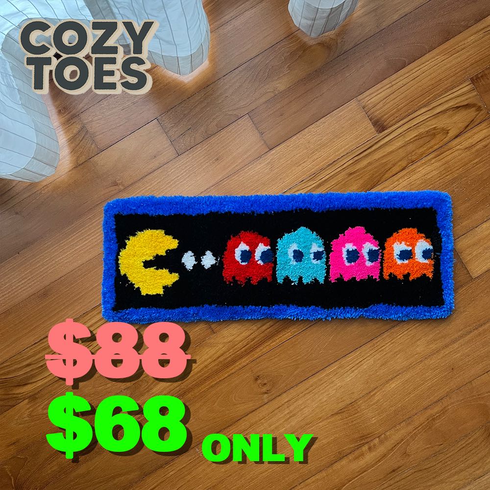 PACMAN TUFTED RUG, Furniture & Home Living, Home Decor, Carpets, Mats ...