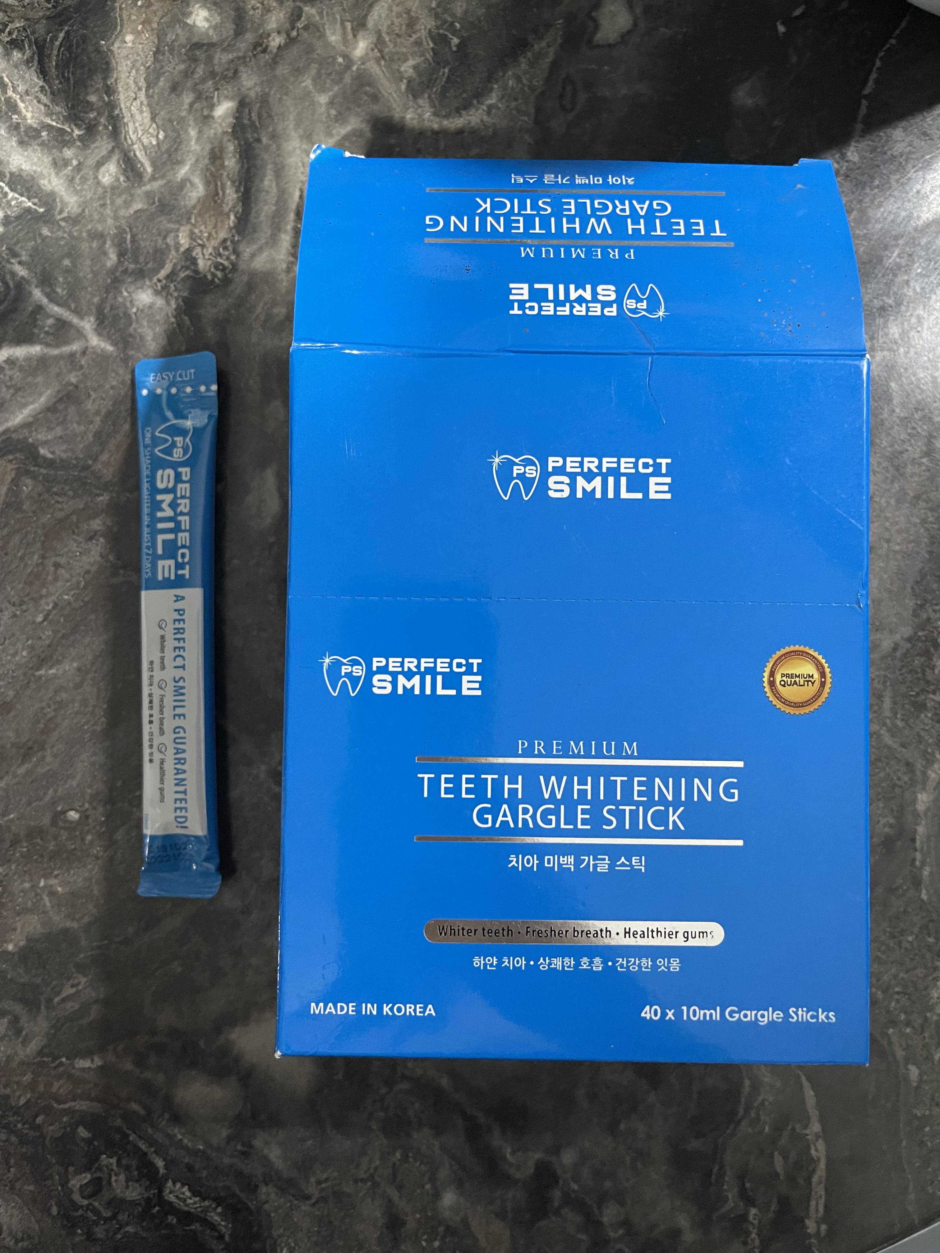 Perfect smile teeth whitening gargle stick from Korea, Beauty ...