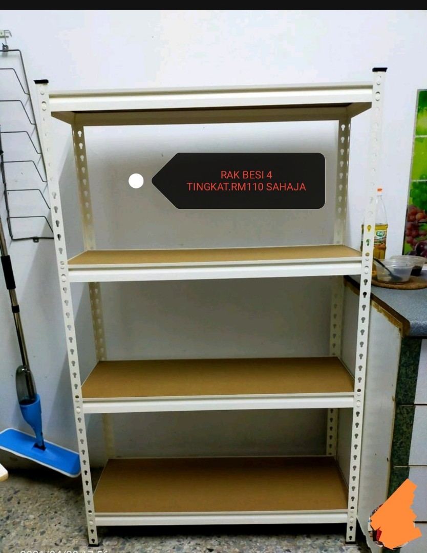 Rak besi 4 tingkat, Furniture & Home Living, Home Improvement ...