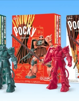 Rare japan Limited Gunpla X Pocky Char Zaku II FG Model kit Mobile suit ...
