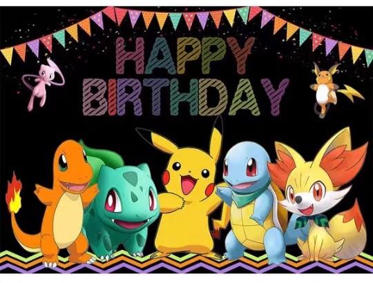 [Ready Stock] Pokemon (Design 1 ) Pikachu & Friends Happy Birthday ...