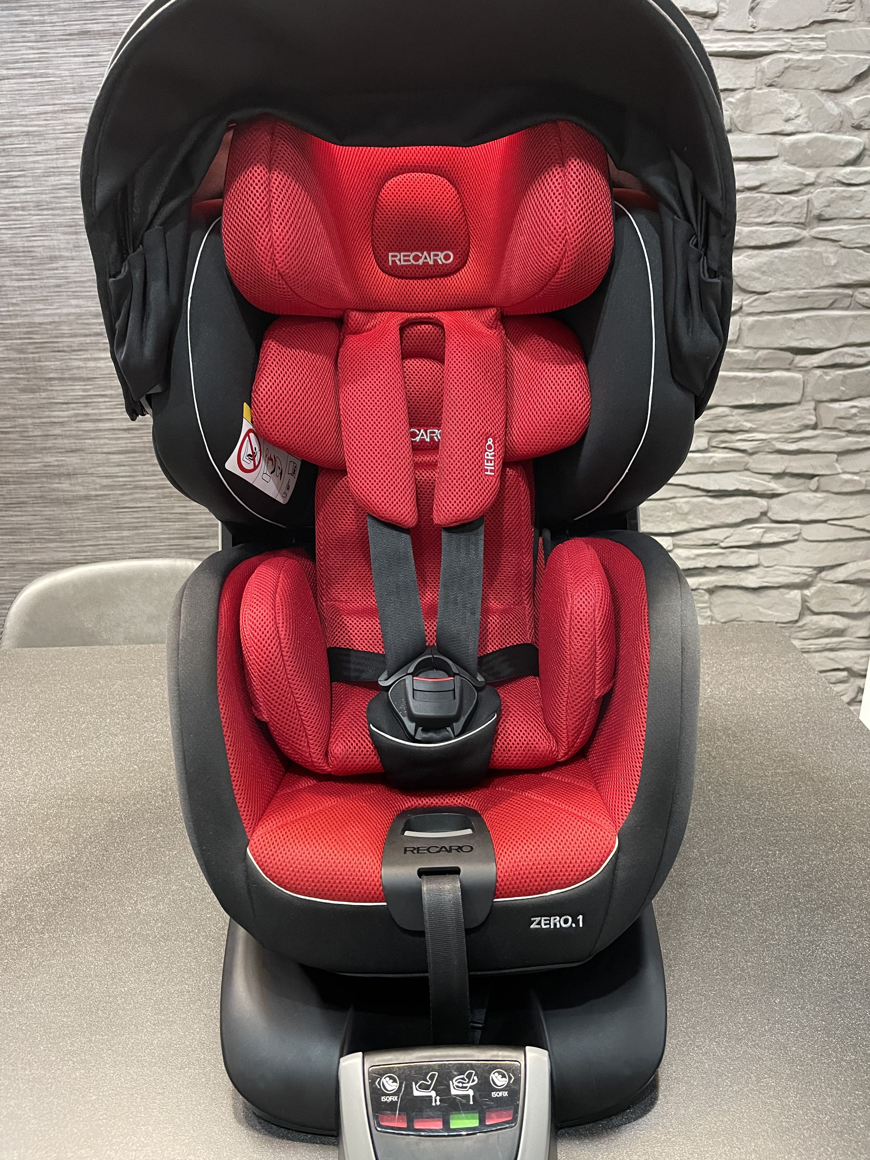 Recaro Zero.1 Car Seat (Racing Red), Babies & Kids, Going Out, Car ...