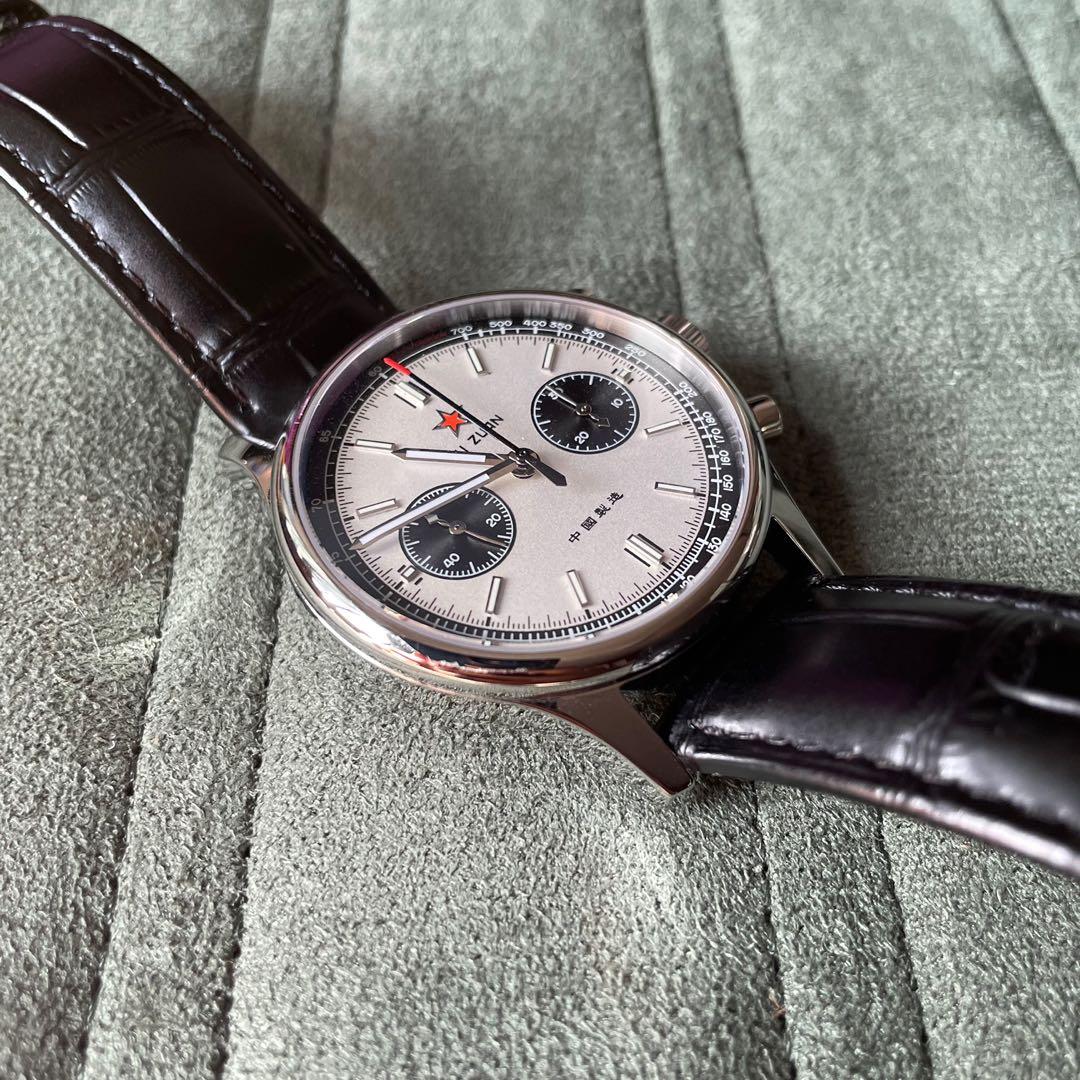 Red star panda mechanical chronograph watch, Luxury, Watches on Carousell