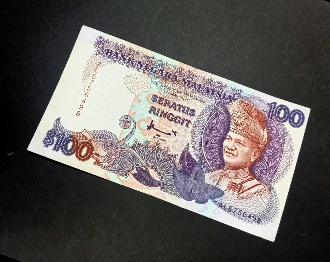 RM100 7th AL6756498 GVF Banknote Duit Lama, Hobbies & Toys ...
