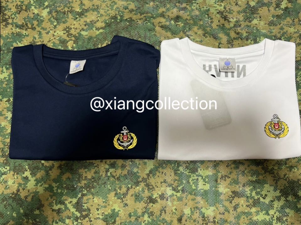 RSN rsaf saf mp ndu Singapore Navy drifit exercise tshirt daily shirt ...