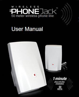 RTX Wireless Phone Jack 50 Meter Wireless Phone Line Telephone Line ...