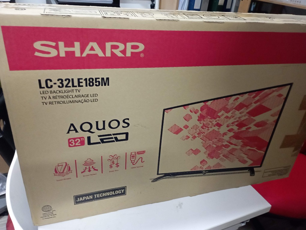 Sharp 32 inch lcd tv modl LC-32le185, TV & Home Appliances, TV ...
