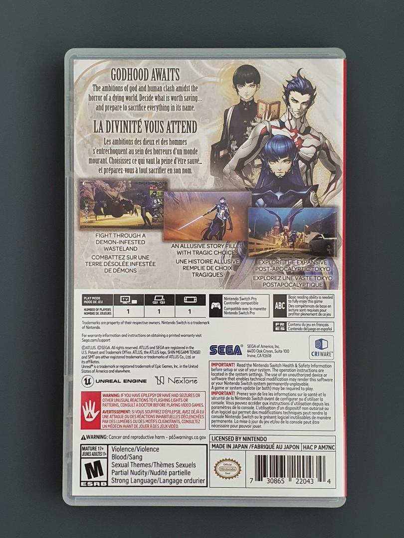 Shin Megami Tensei V SMT 5 for Nintendo Switch, Video Gaming, Video ...