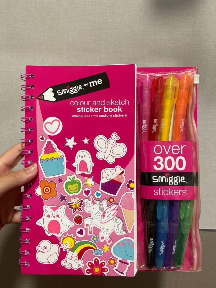 STICKERS - Smiggle Colour & Sketch Sticker Book (Customisable Stickers ...