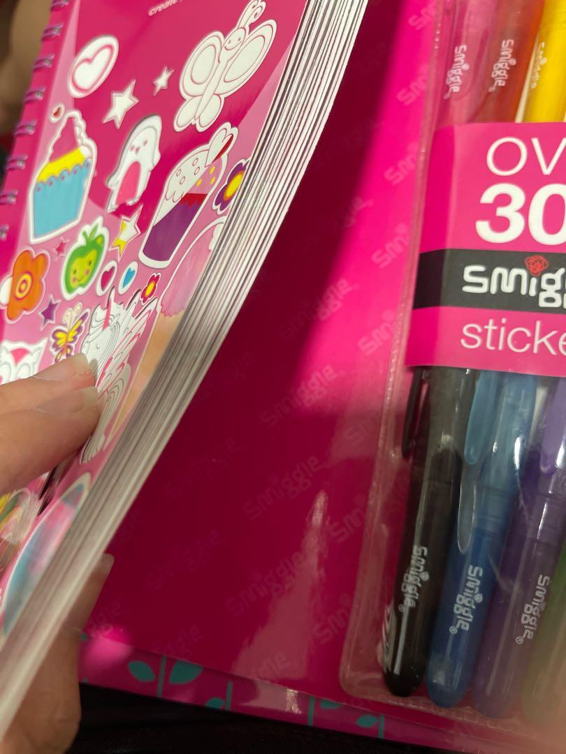 STICKERS - Smiggle Colour & Sketch Sticker Book (Customisable Stickers ...