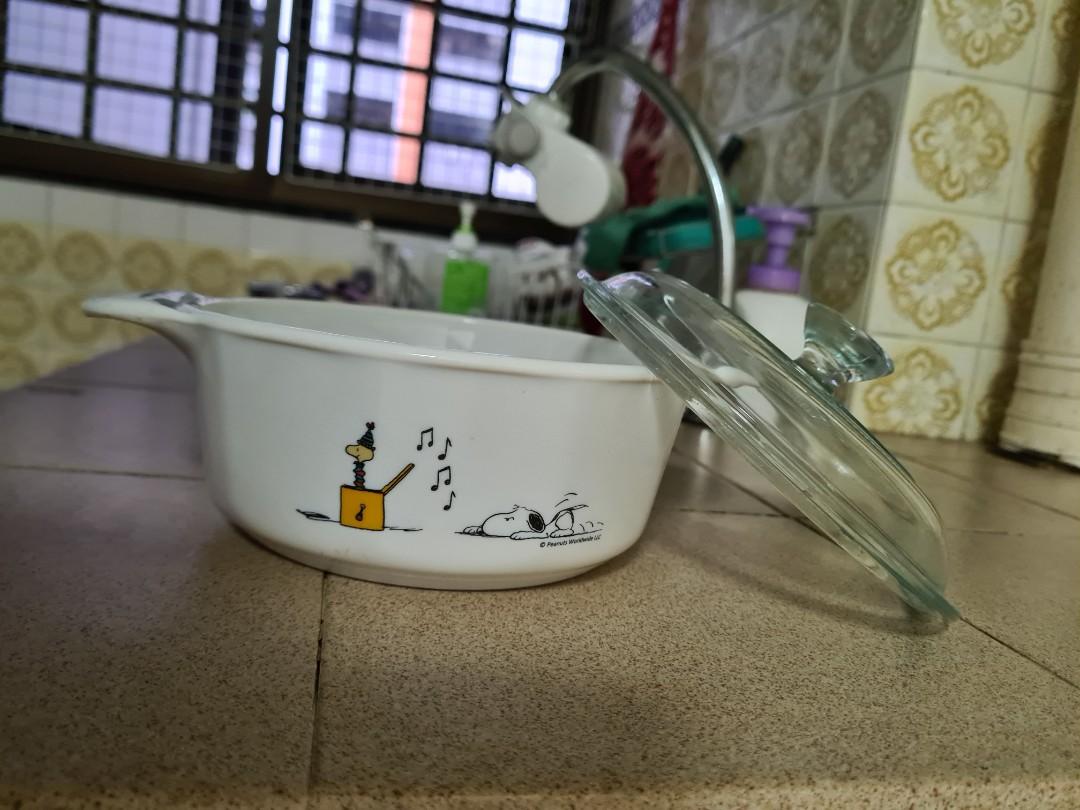 Snoopy Corningware Cooking pot 0.8L, Furniture & Home Living ...