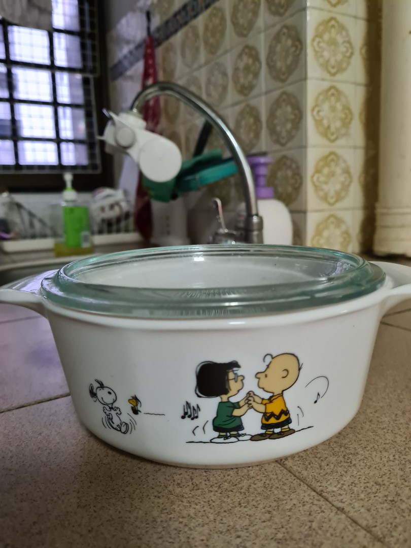 Snoopy Corningware Cooking pot 0.8L, Furniture & Home Living ...