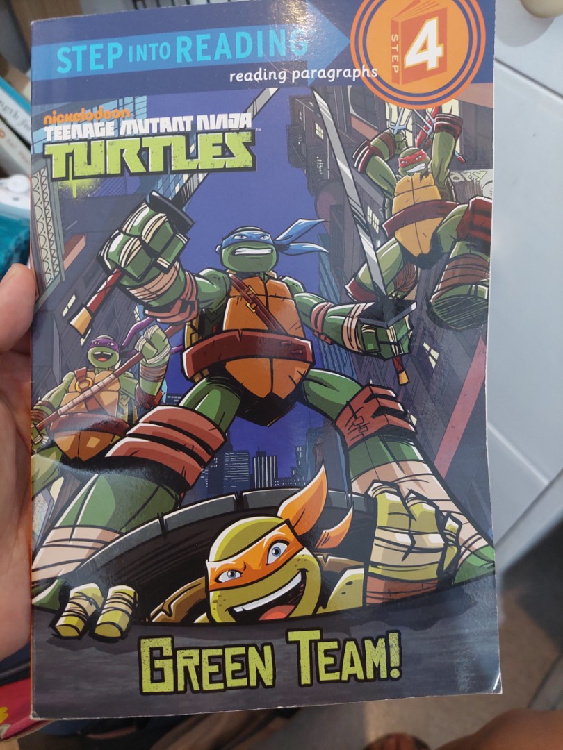 Step into Reading 4 teenage mutant ninja turtles, Hobbies & Toys, Books ...
