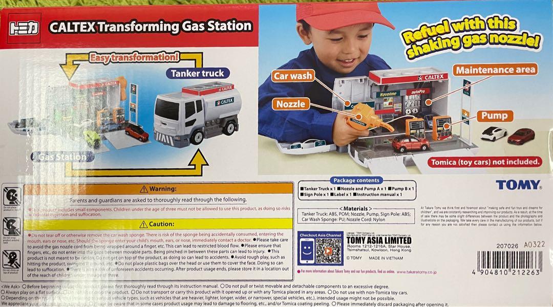 TAKARA Tomy CALTEX Transforming GAS station, Hobbies & Toys, Toys ...