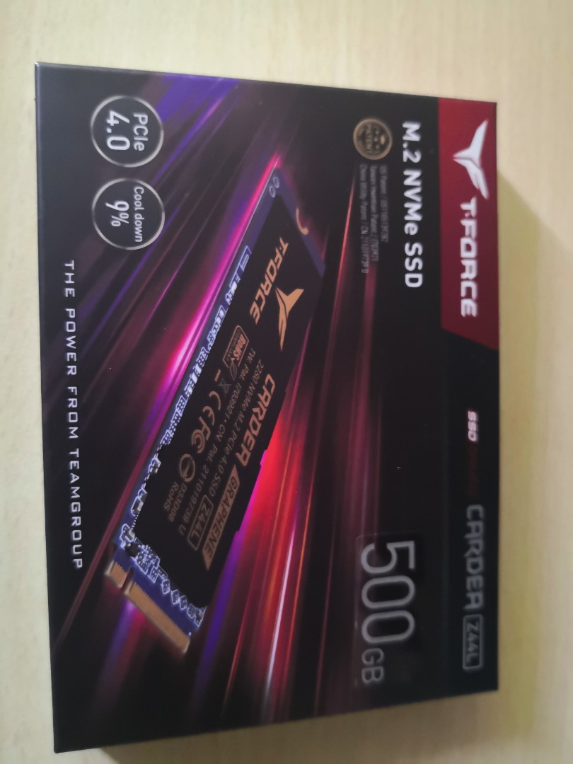 TForce M. 2 NVME 500GB SSD Pcie 4.0, Computers & Tech, Laptops ...